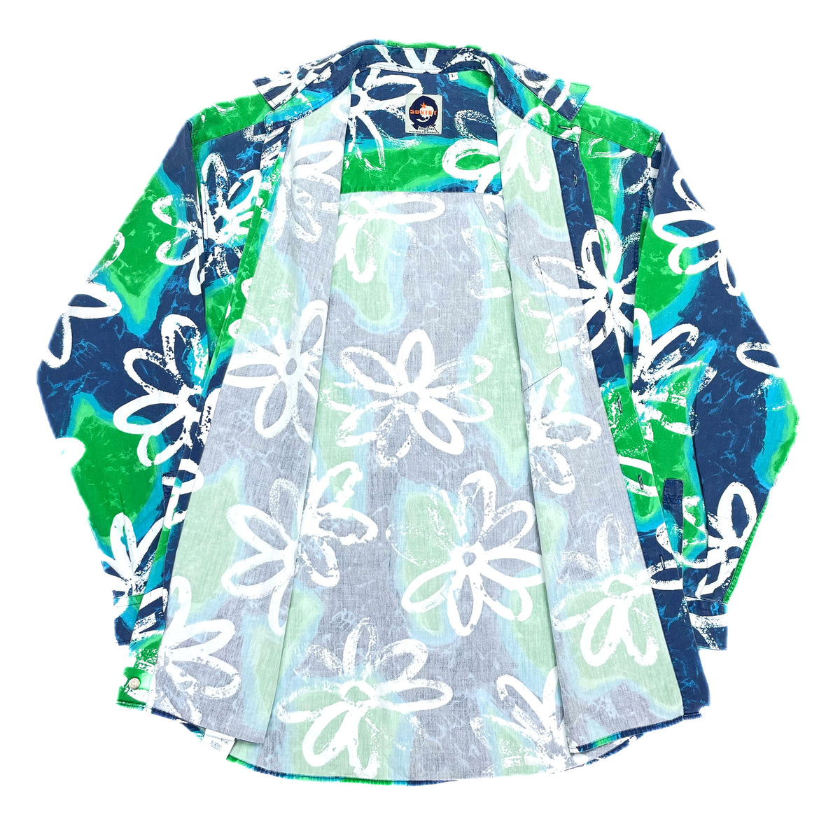 (DESIGNERS) 1990'S～ MADE IN ITALI SOVIET BIG FLORAL PRINT SHIRT – Linco