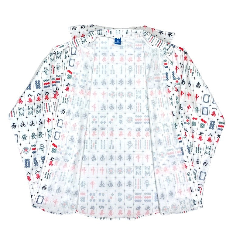 (UNIQUE) 2000'S～ TIDE EKU MAHJONG PILE PATTERN TOTAL PATTERN PRINT POL ...