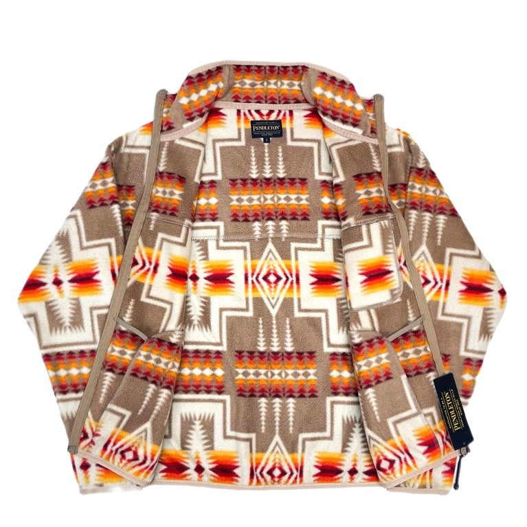 (VINTAGE) NEW 2000'S～ PENDLETON NATIVE PATTERN FLEECE JACKET – Linco