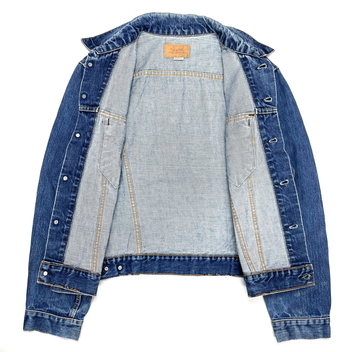 (VINTAGE) 1970'S Levi's 70505 CIRCLE R TAB 2 POCKET DENIM TRUCKER JACK ...