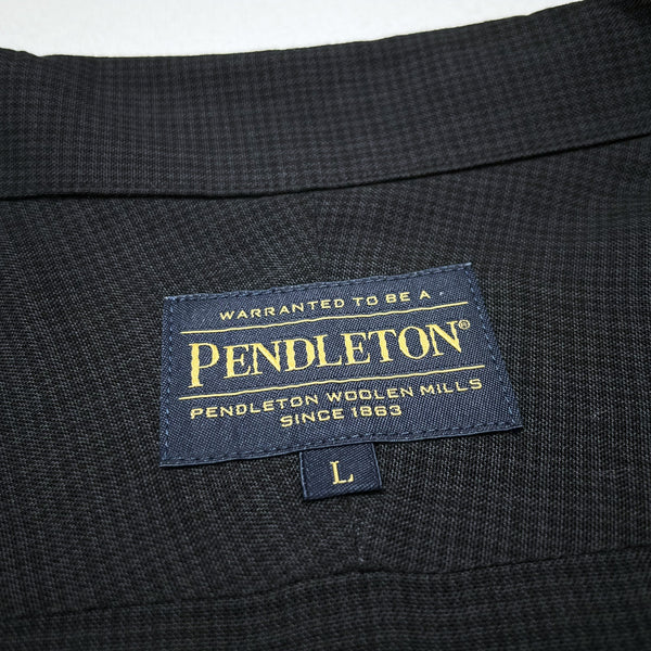 (VINTAGE) NEW 2000'S～ PENDLETON LATTICE PATTERN RAYON LOOP COLLAR SHOR – Linco