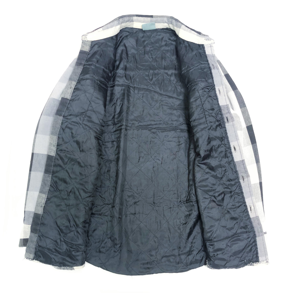 (BORO) 1980'S OZARK WILDERNESS BLOCK CHECKERED QUILTED LINING HEAVY FL ...