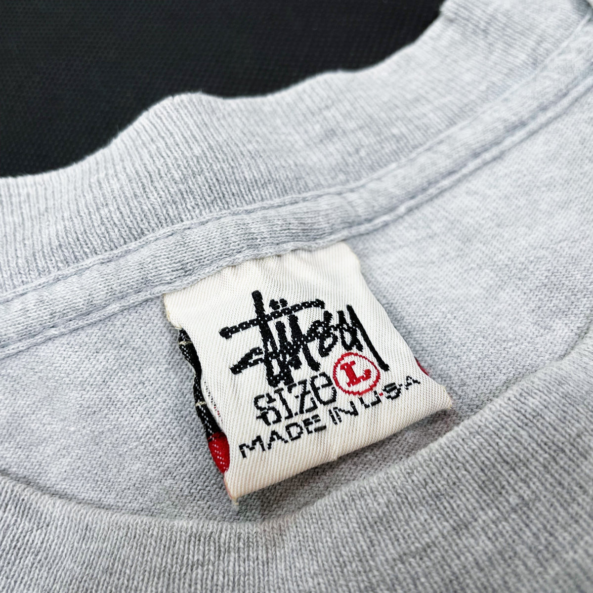 (VINTAGE) 1990'S MADE IN USA OLD STUSSY KATAKANA PRINT T-SHIRT – Linco