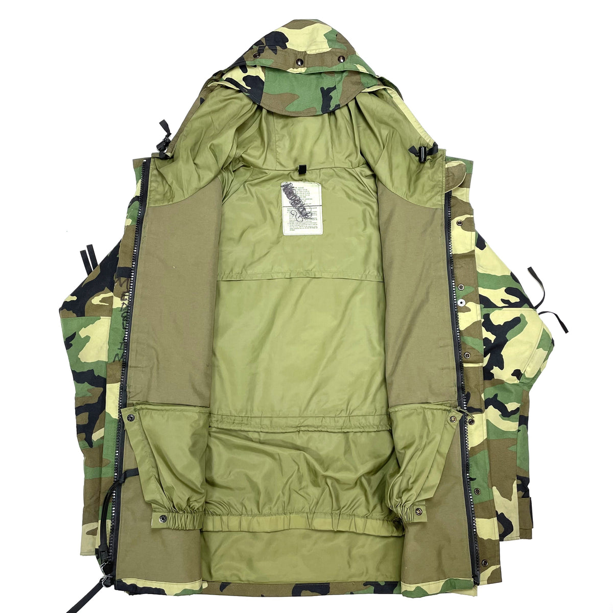 (VINTAGE) 1990'S US ARMY ECWCS CAMOUFLAGE PATTERN GORE TEX HOODED JACK ...