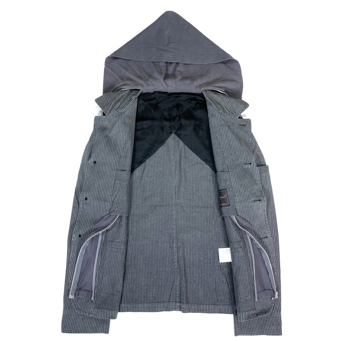 (DESIGNERS) 2000'S UNDERCOVERISM LAYERED DESIGN STRIPED JACKET – Linco