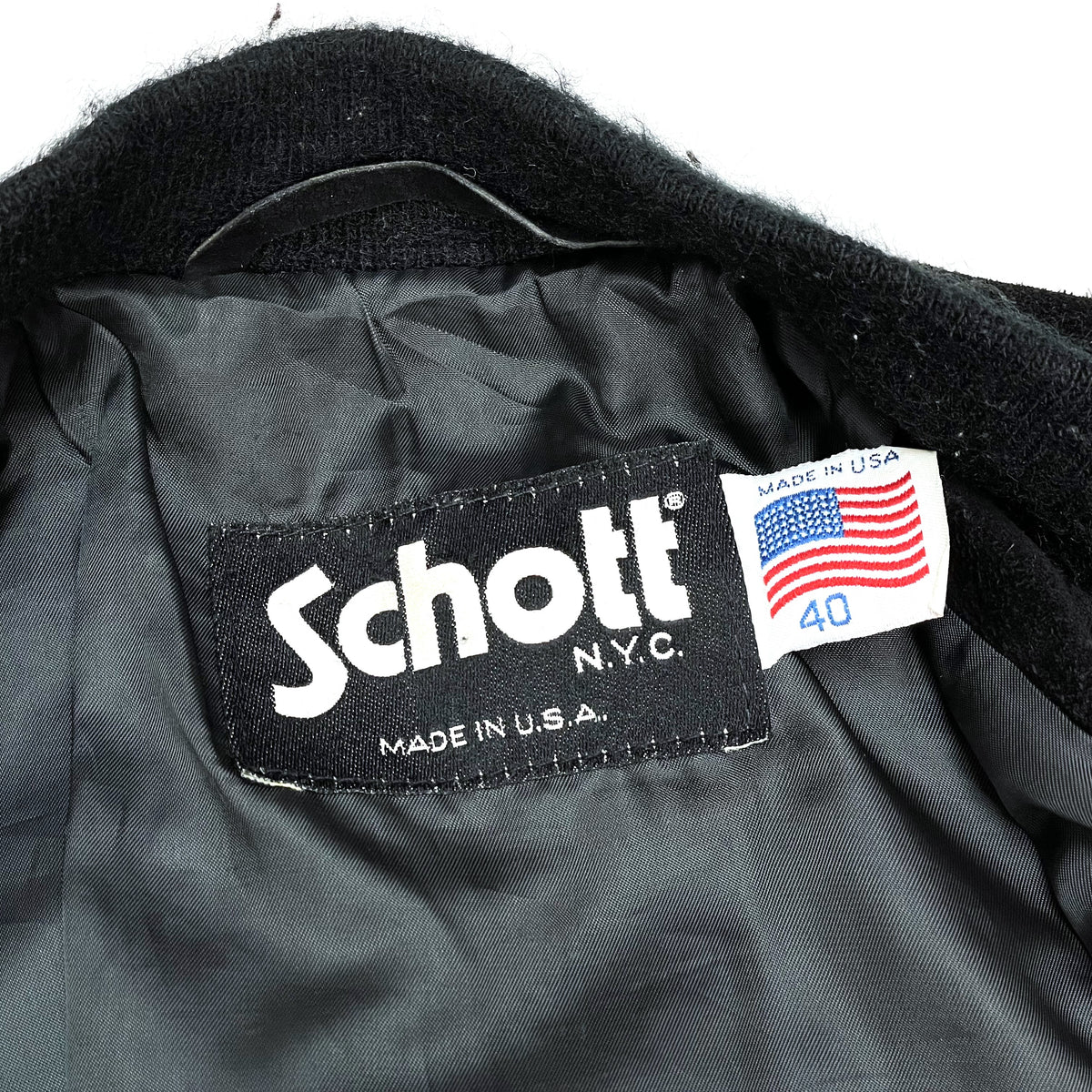 (VINTAGE) 1980'S MADE IN USA SCHOTT SUEDE BLOUSON JACKET – Linco