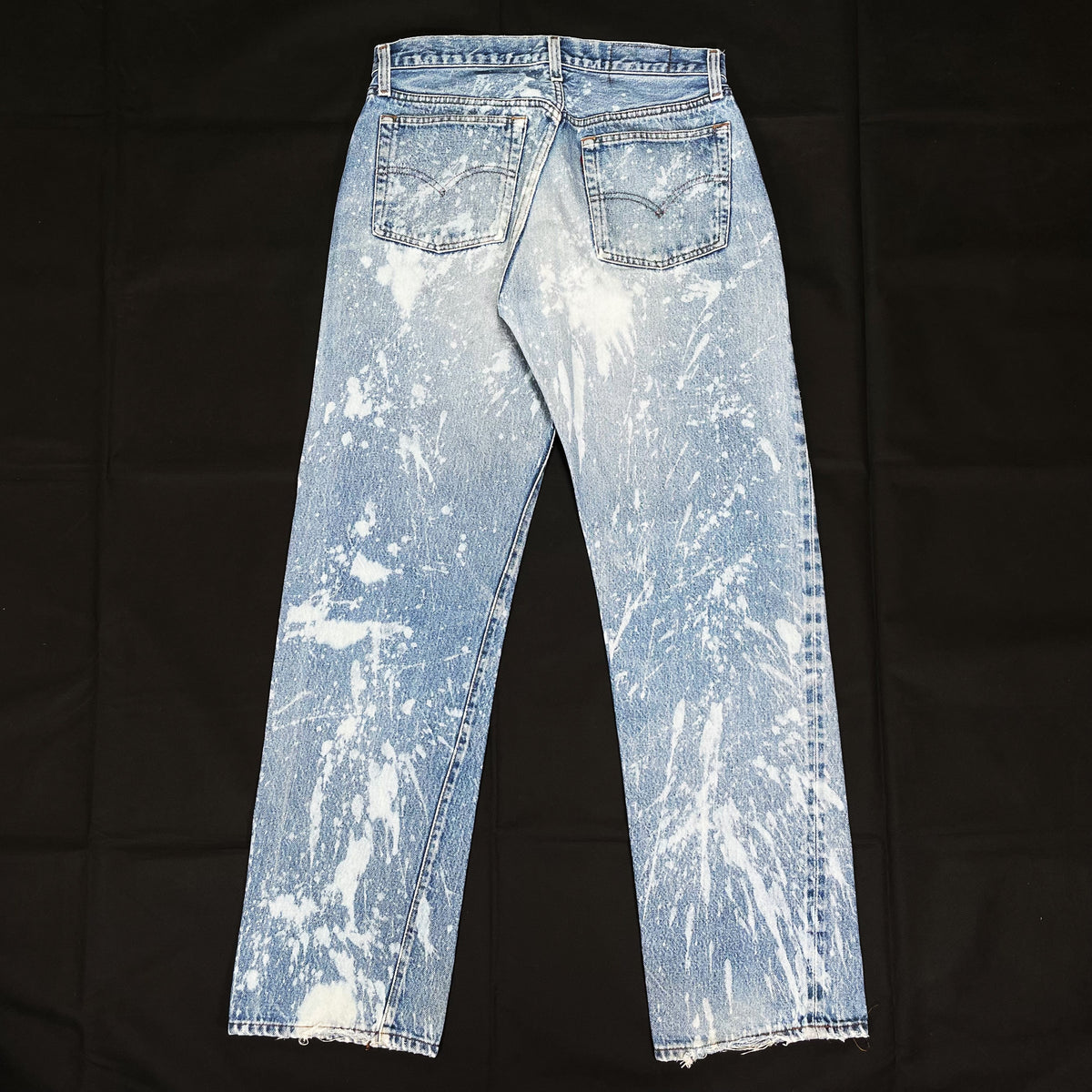 (VINTAGE) 1980'S Levi's 501 RED LINE BLEACH DENIM PANTS – Linco